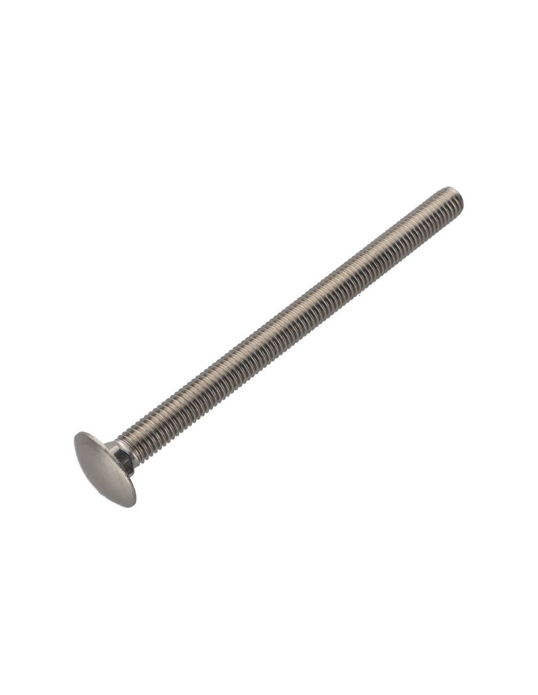 Vis métaux TRCC JAPY tête ronde collet carré Inox A4 M8X120 Filetage ...