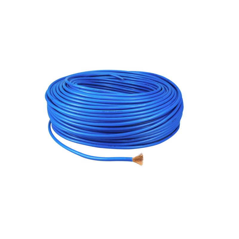 6mm2 Multibrins Cable flexible monoconductor - Bobina azul 100m | Leroy ...