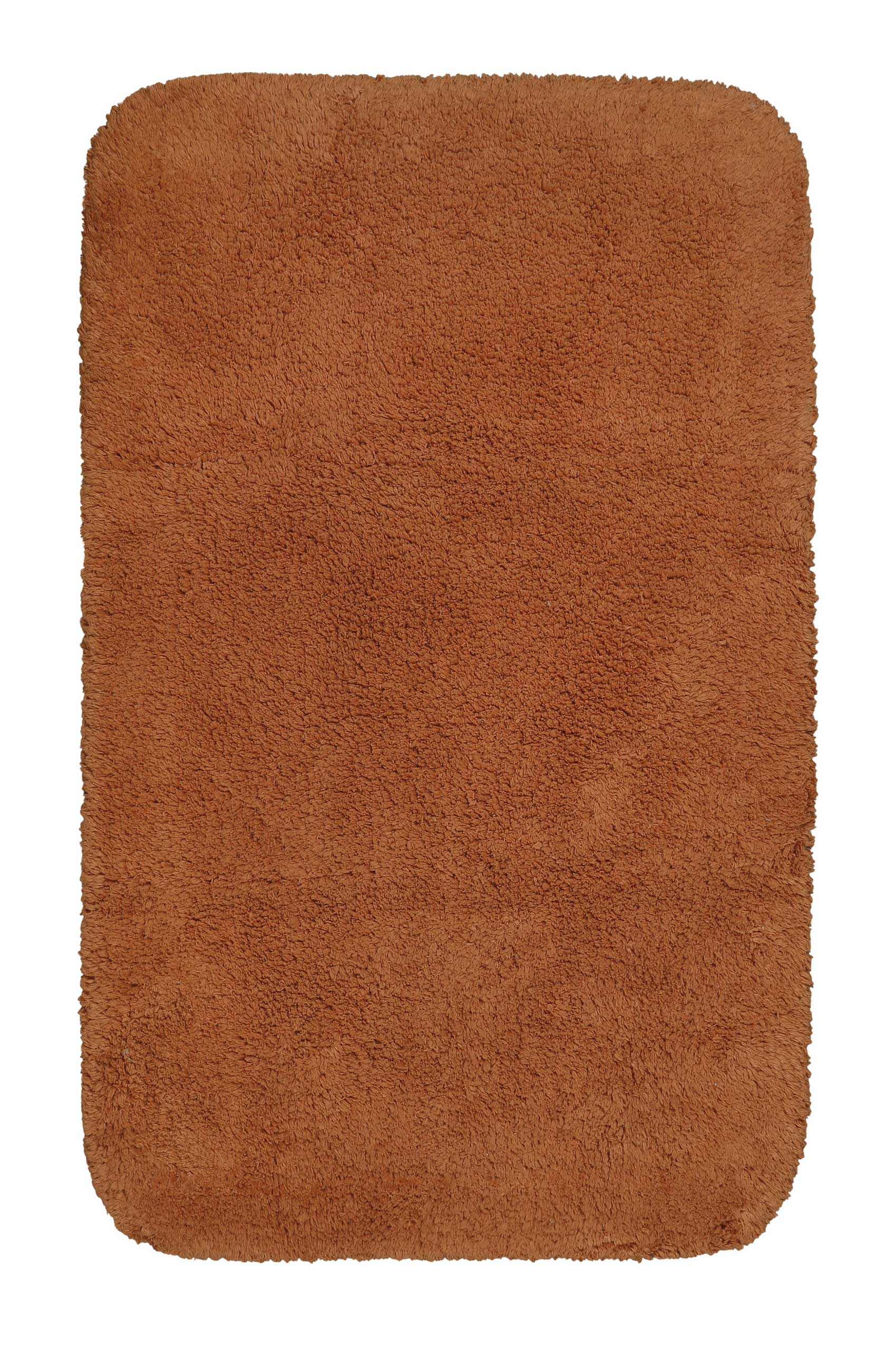 Tapis de bain doux terracotta coton 60x100 OLE | Leroy Merlin