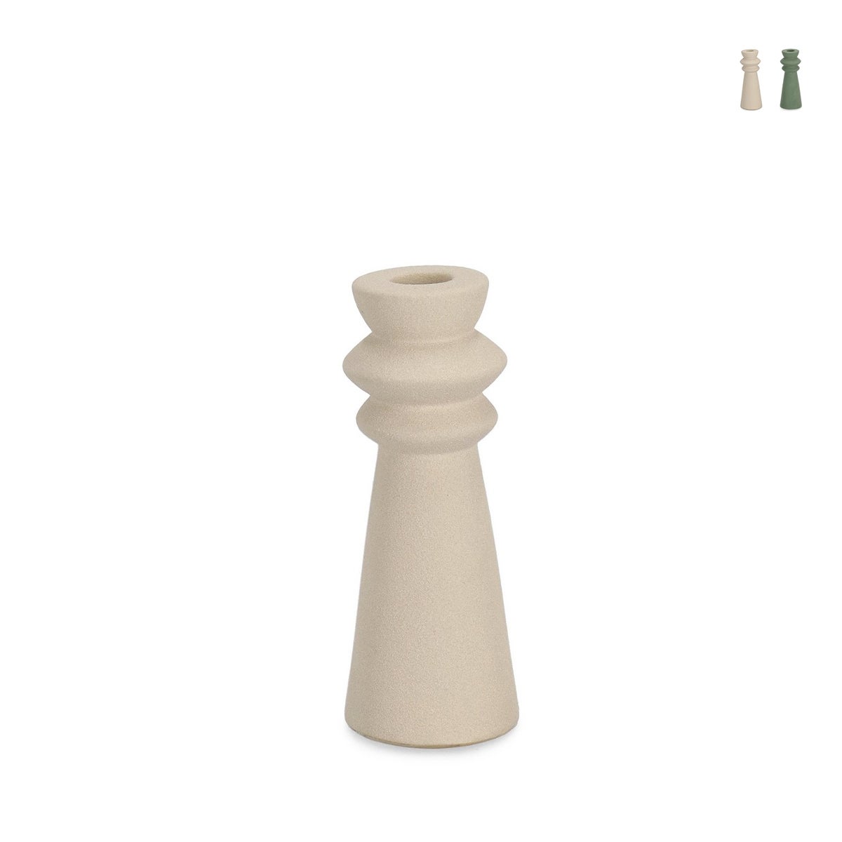 Porte-bougie design moderne en porcelaine sablée 5x16 Freyr YES | Leroy ...