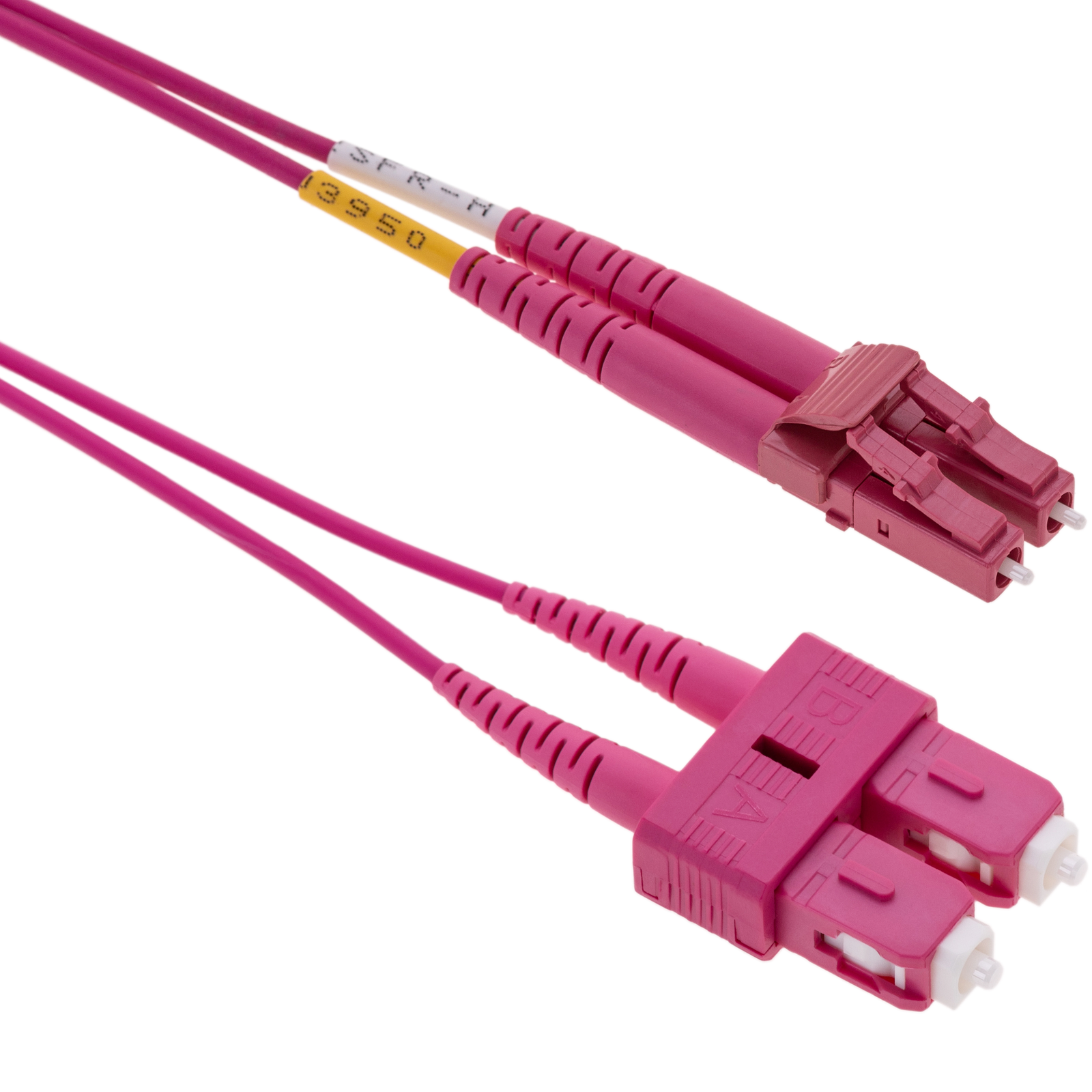Cable de fibra óptica OM4 multimodo MMF duplex 50µm/125µm LC-SC de 2m ...
