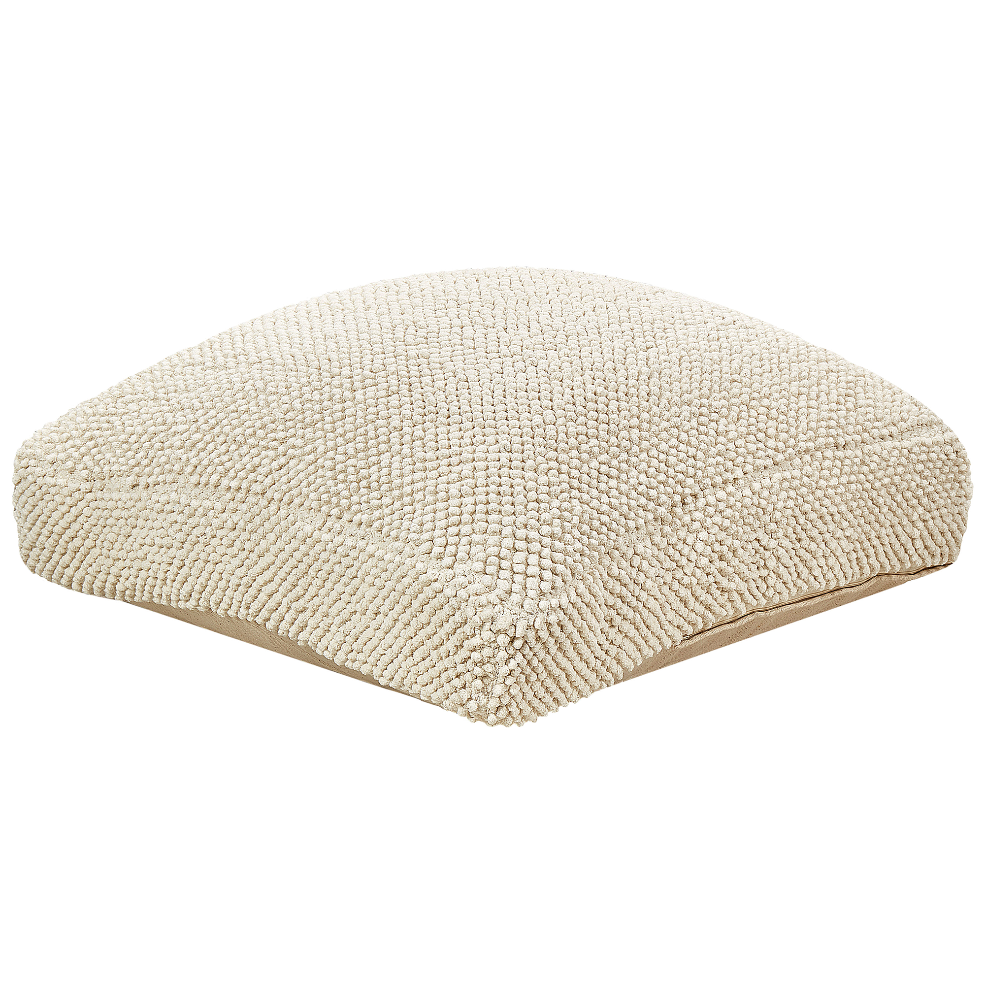 Beliani Cojín de suelo de algodón 70 x 70 x 15 cm beige JOARA | Leroy ...