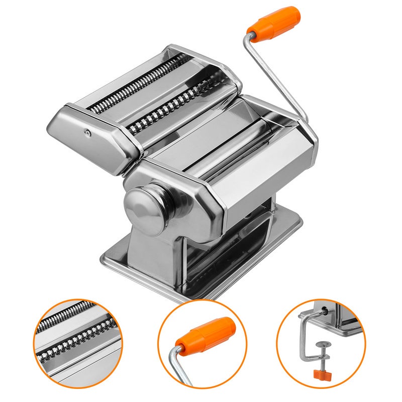 Macchina per pasta manuale per preparare pasta, spaghetti, tagliatelle ...