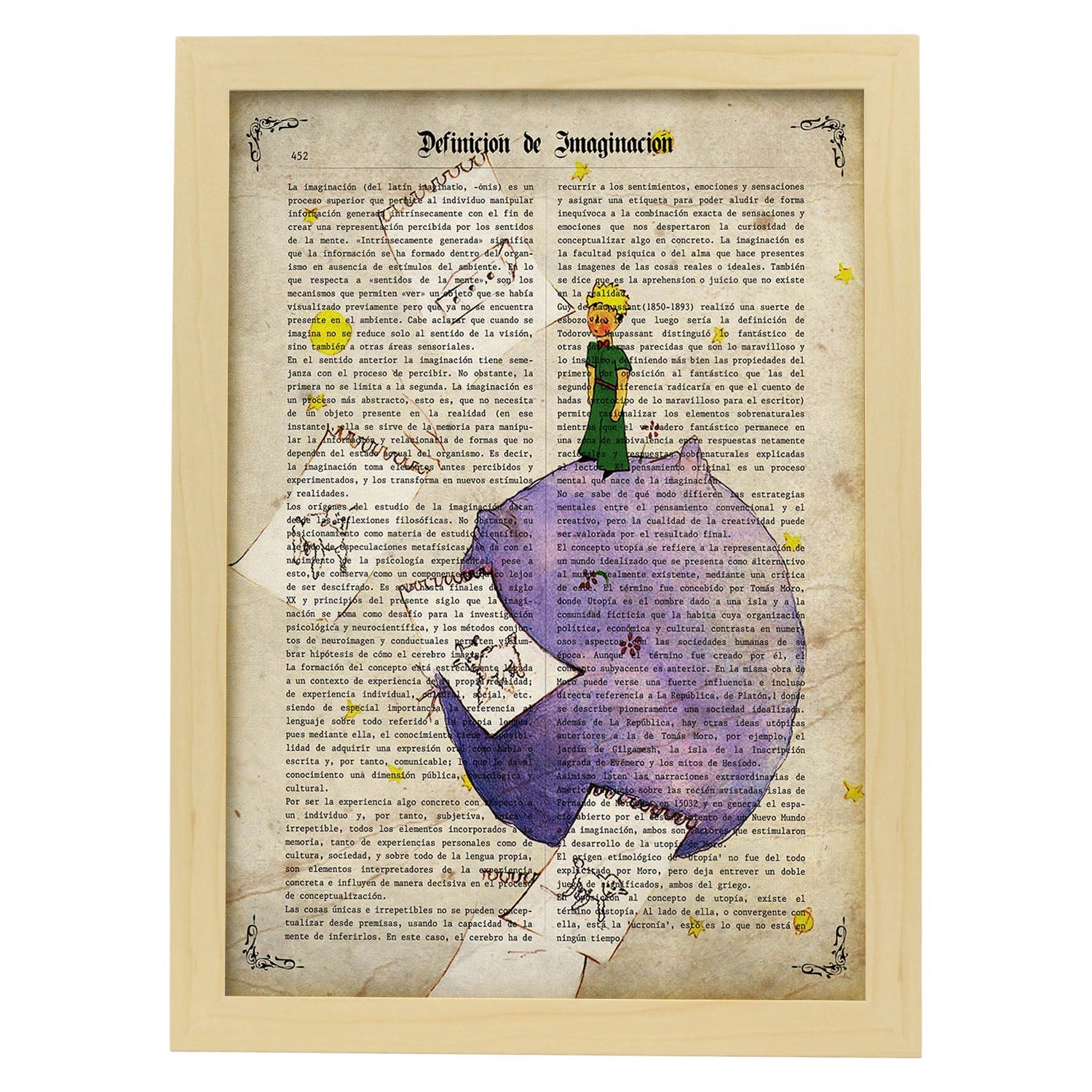 Poster Del Principito Para Ninos Pequenos. Lamina De Principito Con ...