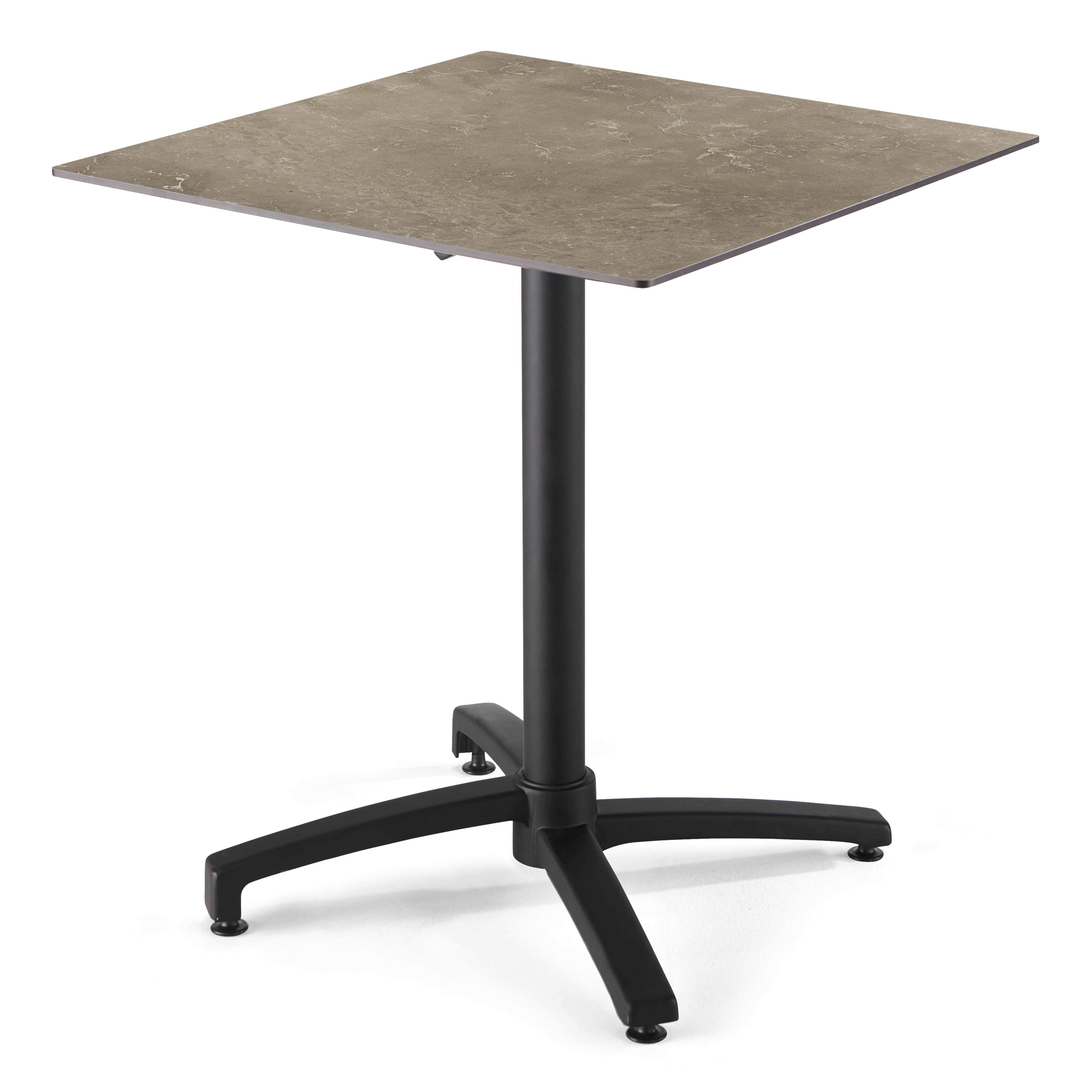 Table de terrasse 70 cm inclinable stratifié en marbre beige , Opéra ...