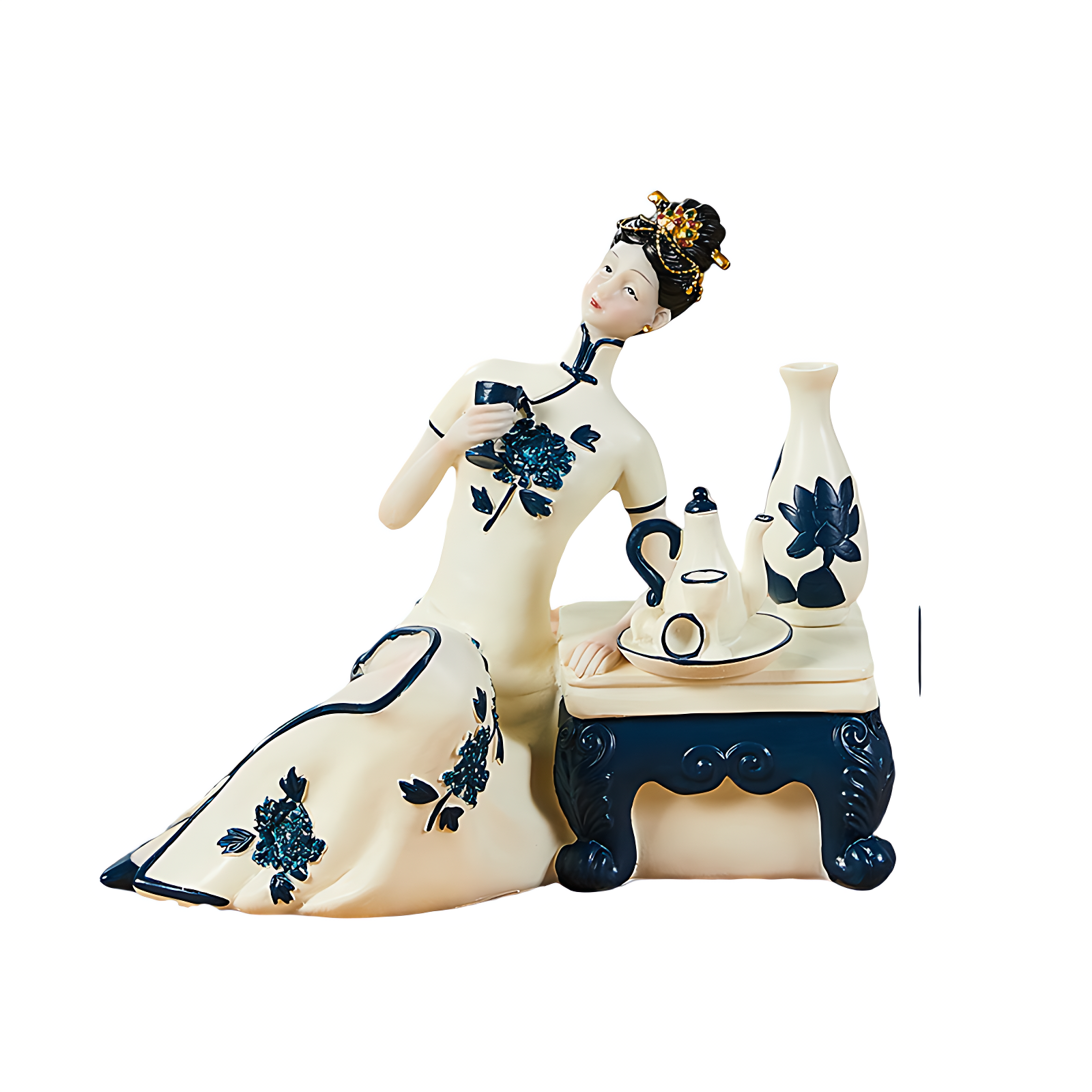 Figurine de dame de luxe exquise alliant classicisme et modernité ...