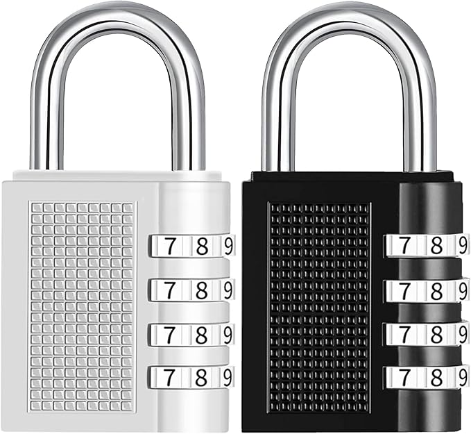 2 serrure avec code numérique cadenas serrure à combinaison résistante aux intempéries 4 ...