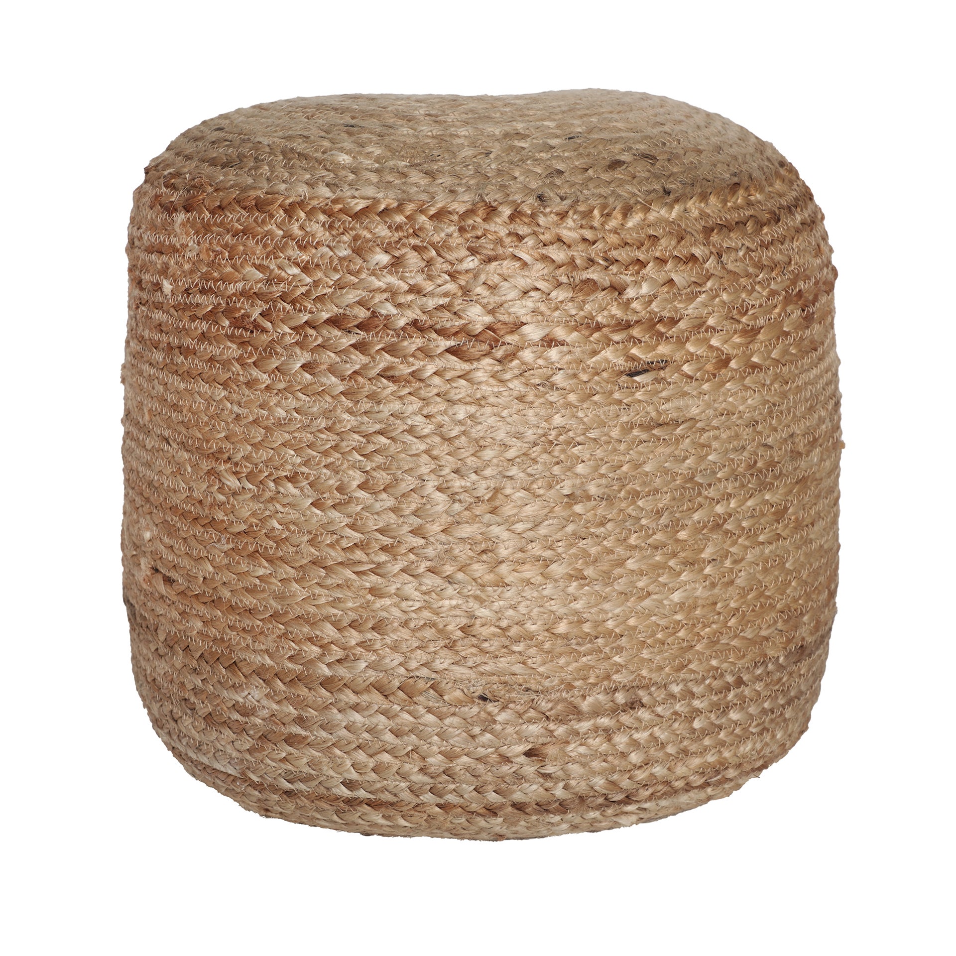 Puff en jute marron 40x40x40 cm | Leroy Merlin