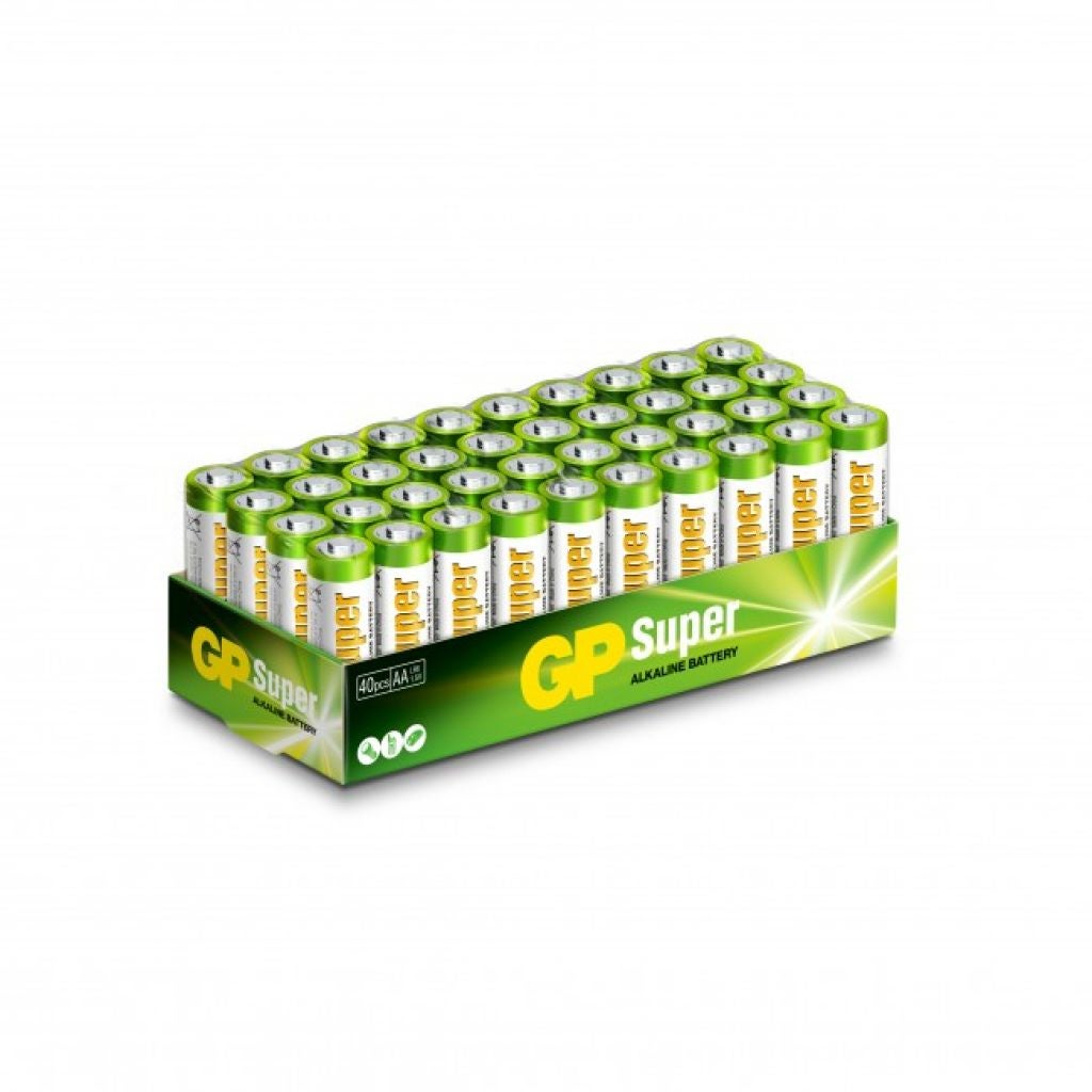 15A-S40 / LR6 / AA - Pile super alcaline AA (paquet de 40 pièces ...