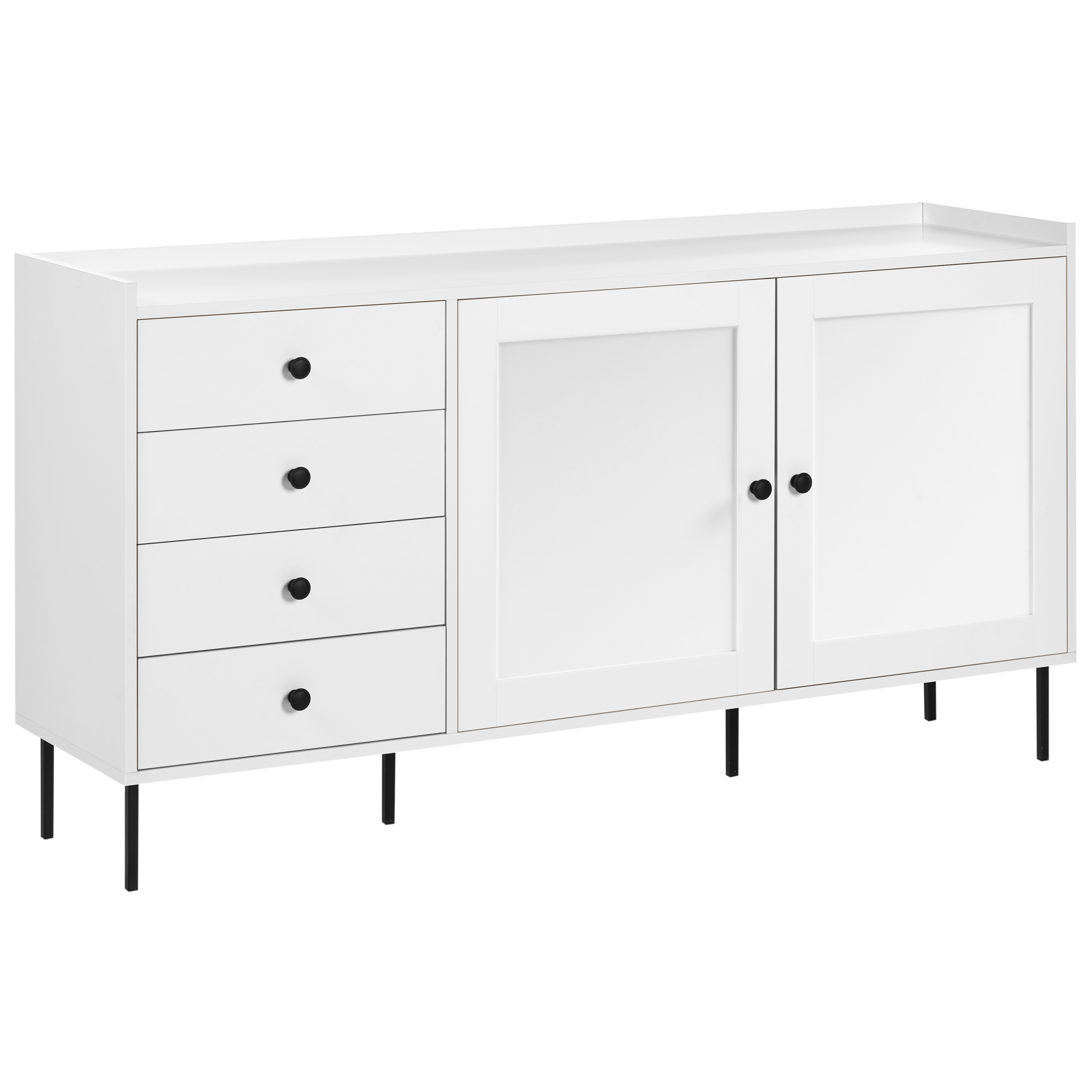 Commode 2 portes ALCOVE Blanc | Leroy Merlin