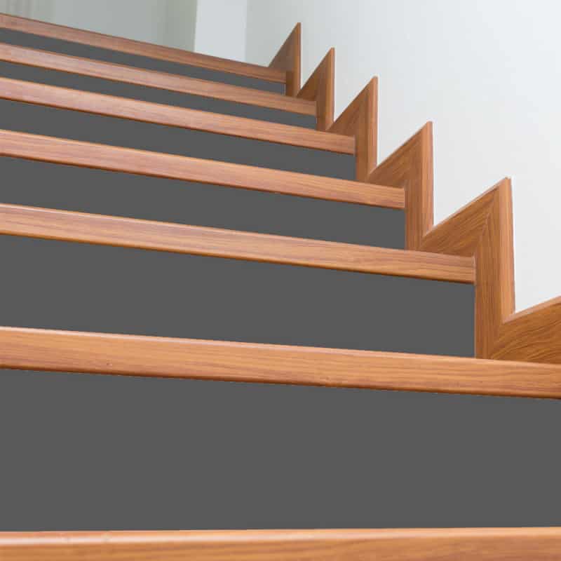 Contremarche à coller gris foncé mat - 15 cm x 1 m - Gris foncé mat ...