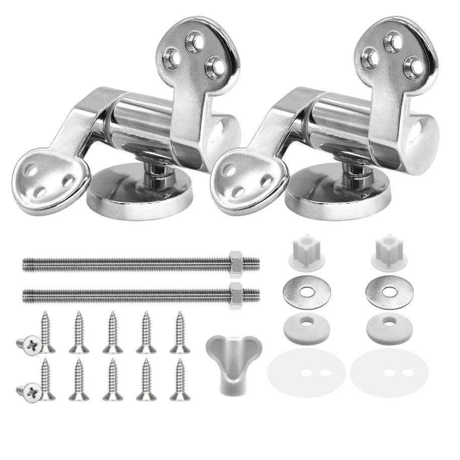 Paio di cerniere di ricambio per sedile WC in lega di zinco, fissaggio del sedile WC, adatte a ...