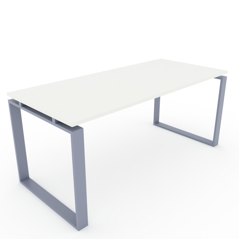 Mesa Oficina estructura cerrada color Gris Plata. Tablero melamina ...