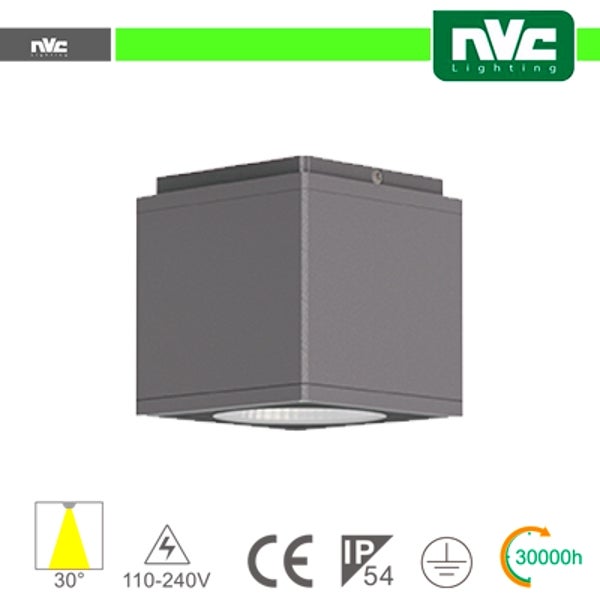 NVC NVC301-12W3K Downlight cubo led IP54 Faretto sporgente da soffitto ...