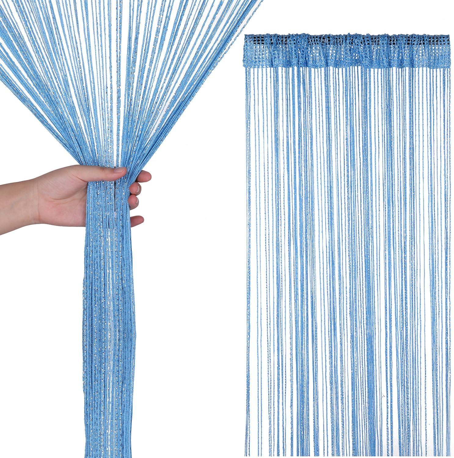 Rideau de porte à pompons, rideau de séparation de porte et de fenêtre ...