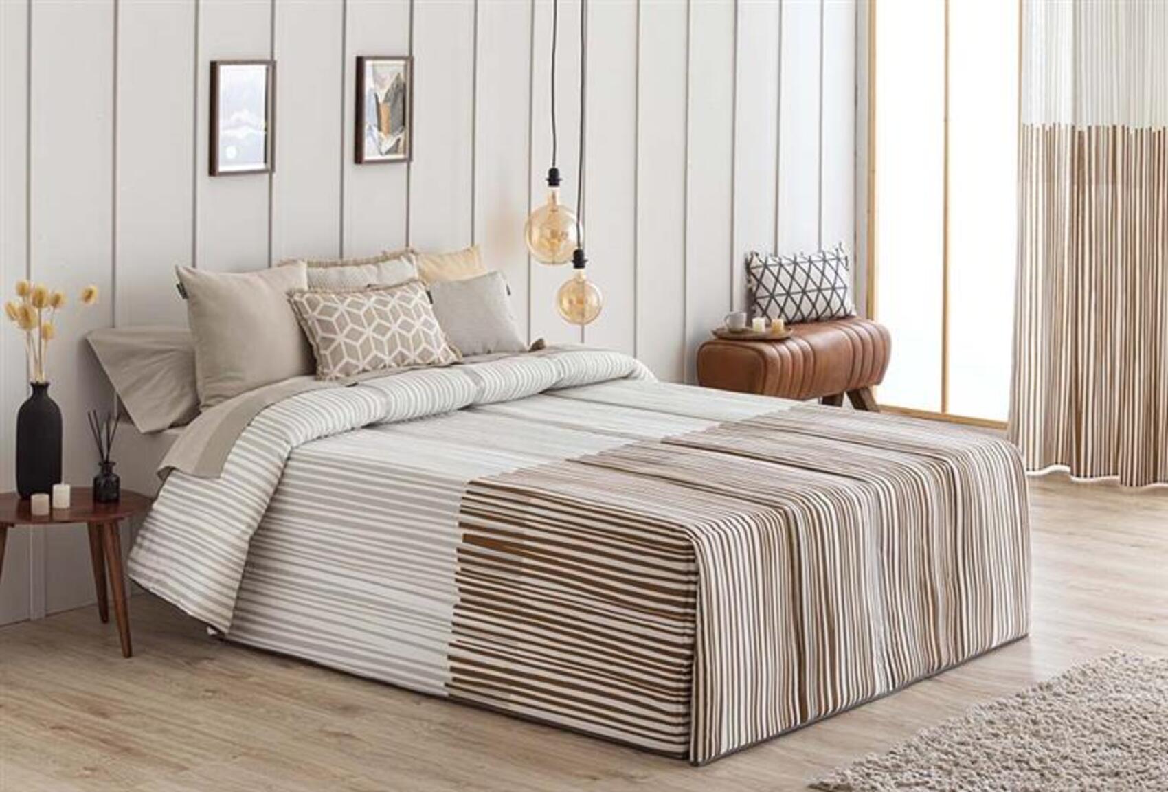 Edredón Conforter Loja Beige para Cama de 105 cm | Leroy Merlin