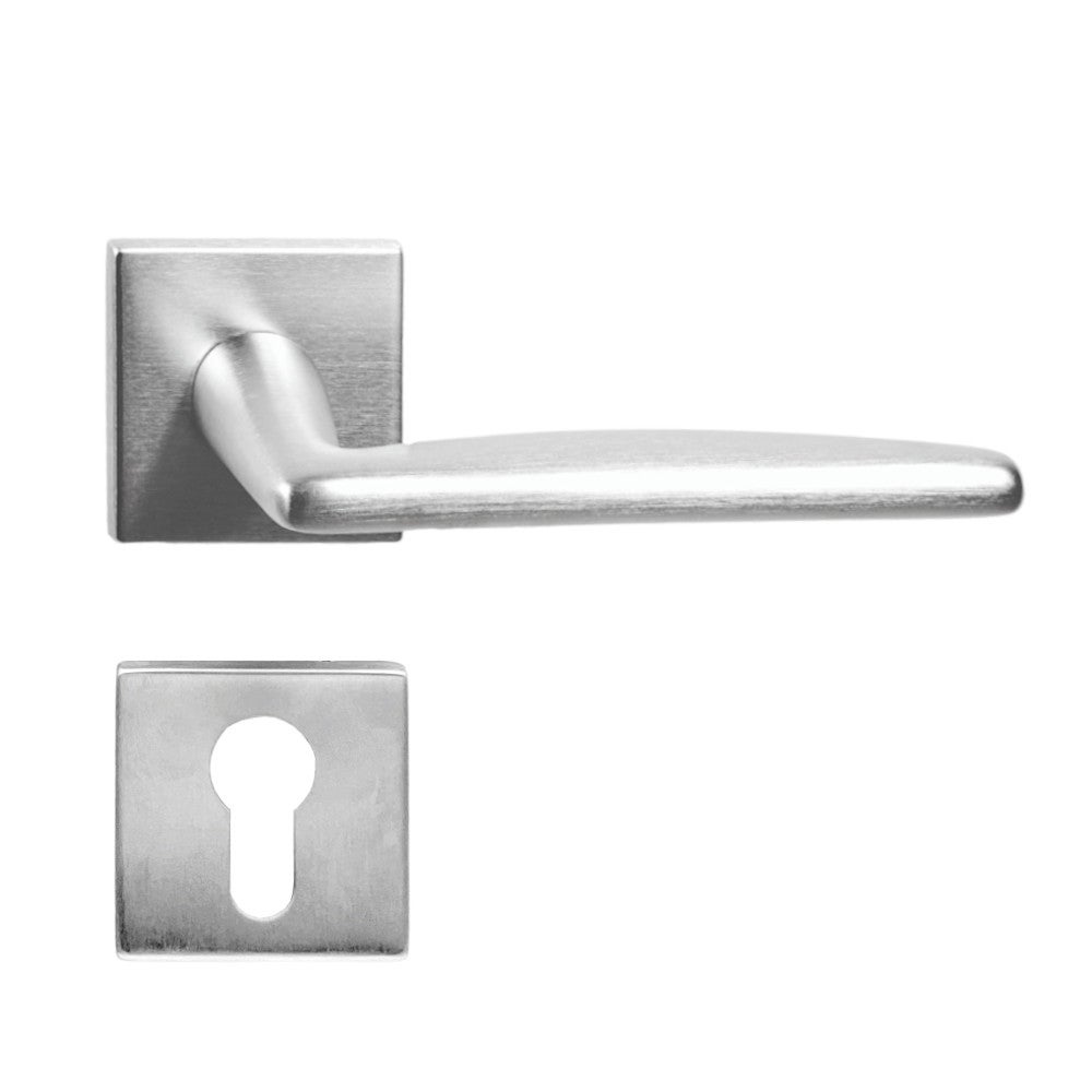 DOMINO Poignée de porte EASY QR SLIM M4 PZ Poignée avec plaque PZ pour ...