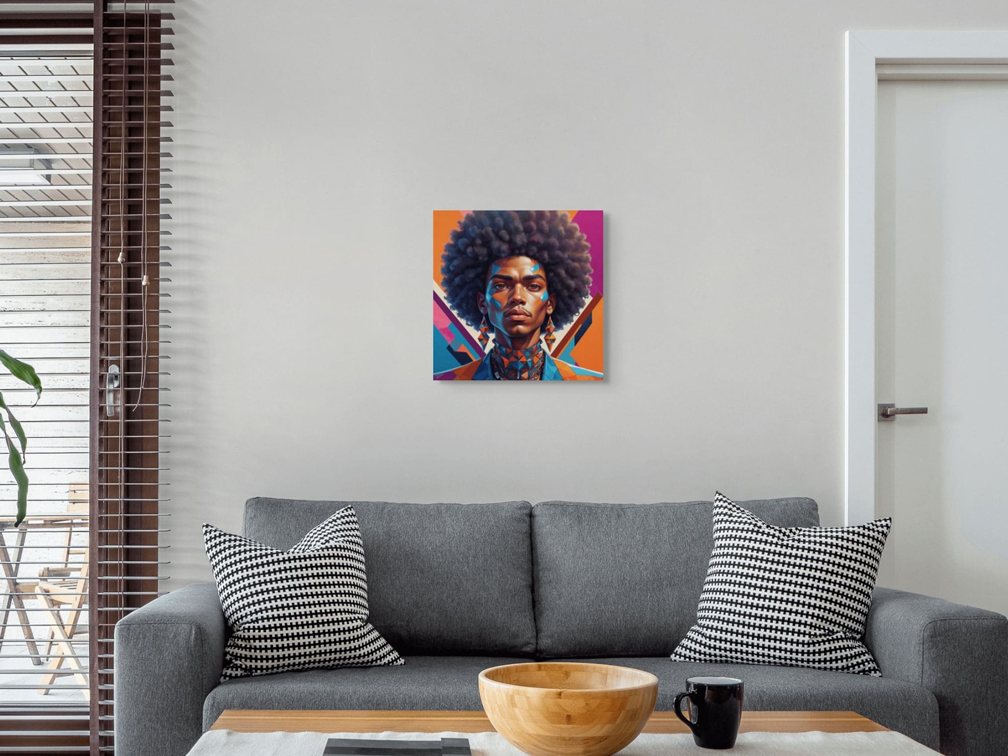 ADM - Glänzendes Acrylbild Junge Afro Punk | Leroy Merlin