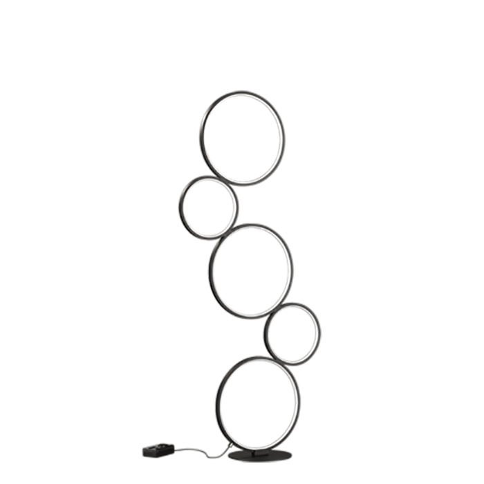 Lampadaire Trio Rondo Métal Noir | Leroy Merlin