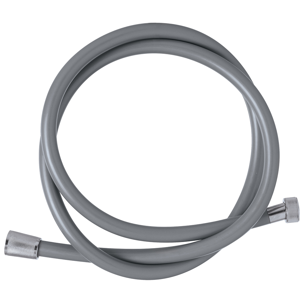 Tuyau de douche 150 cm en Pvc gris avec système anti-torsion | Leroy Merlin