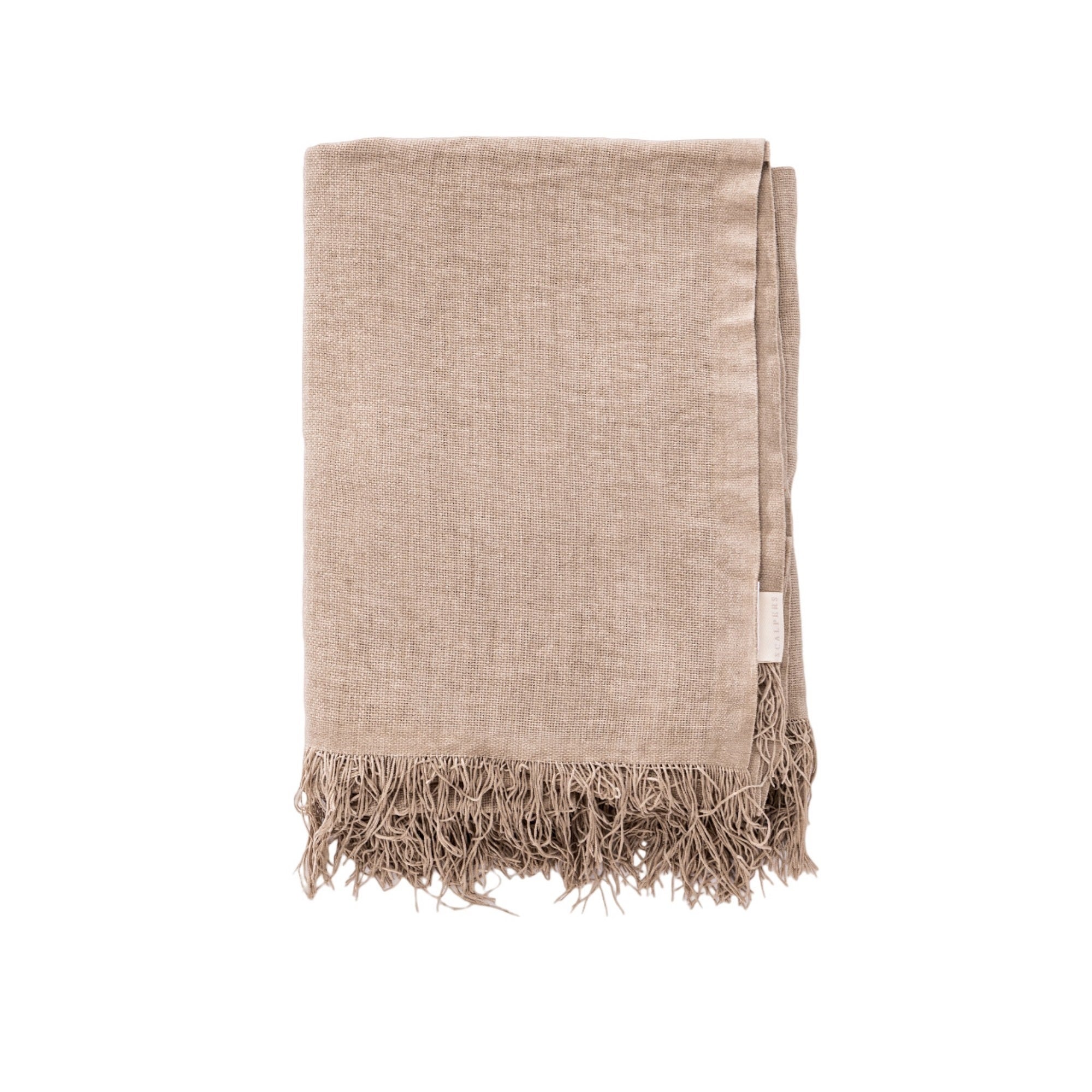 Jeté en chenille 140x190 cm 100% polyester 260GSM marron | Leroy Merlin