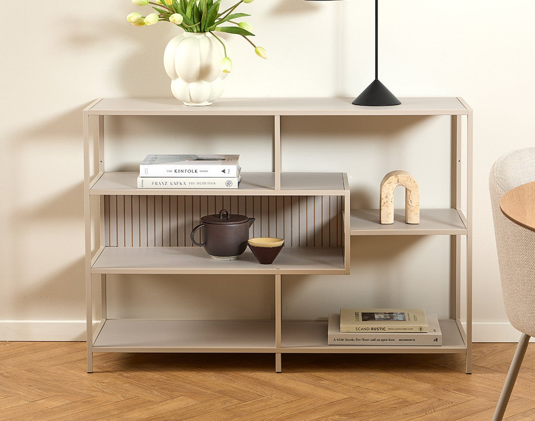 Étagère industrielle en acier et métal 114cm gris - ANTHEA - Best ...