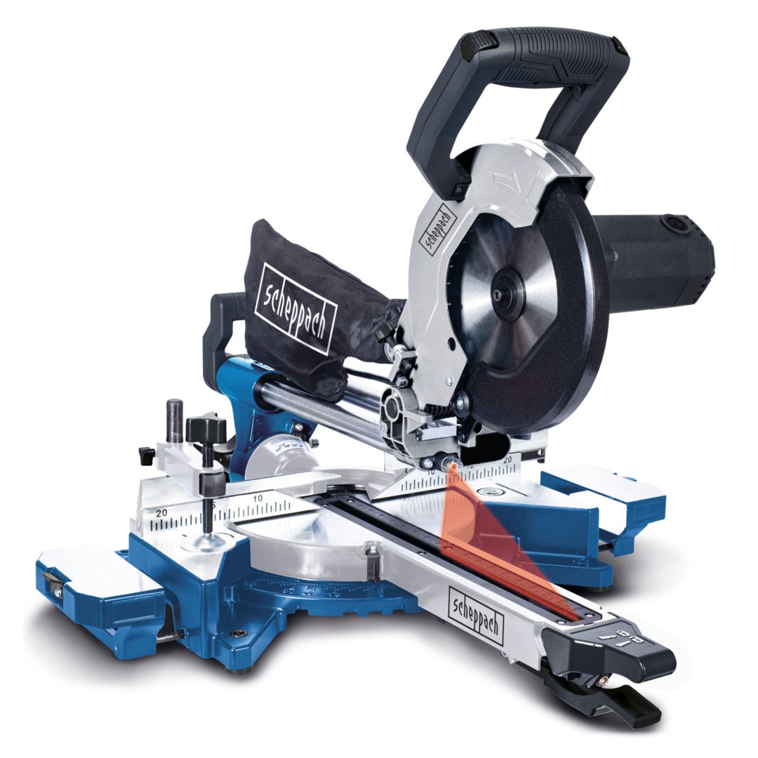 Scheppach Scie à onglet radiale HM90MP – 1700 W – Bois et métal – Lame ...