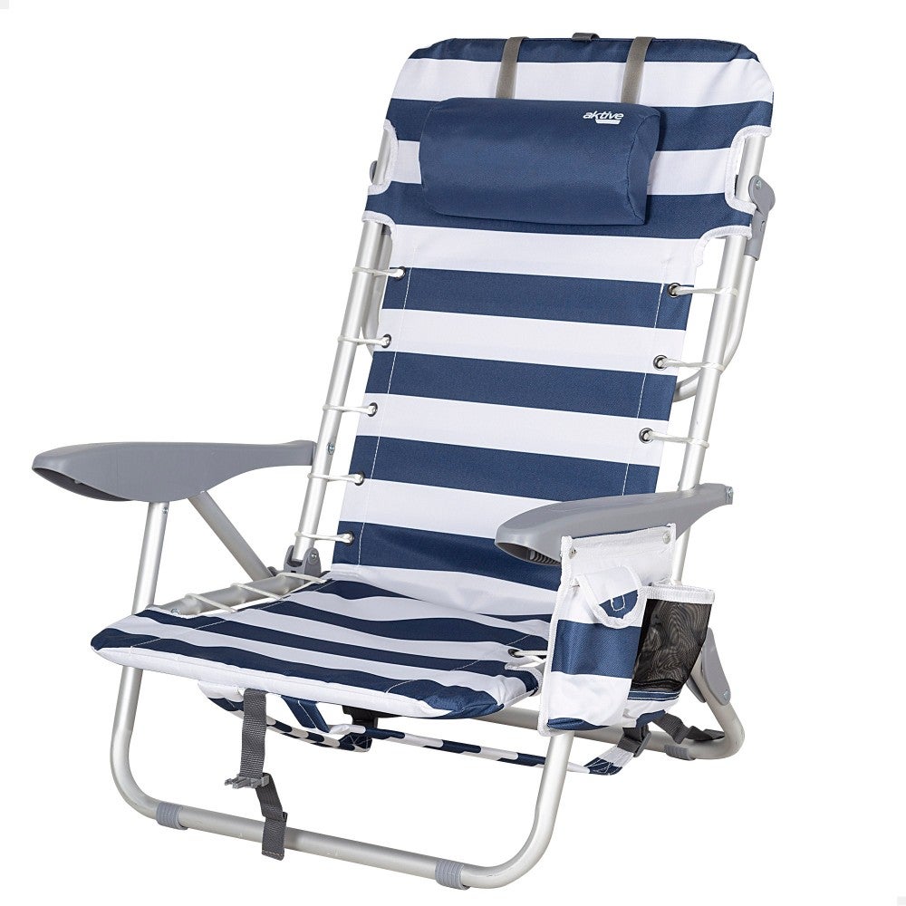 Chaise pliante dossier réglable 4 positions. Chaise de plage jardin ou ...