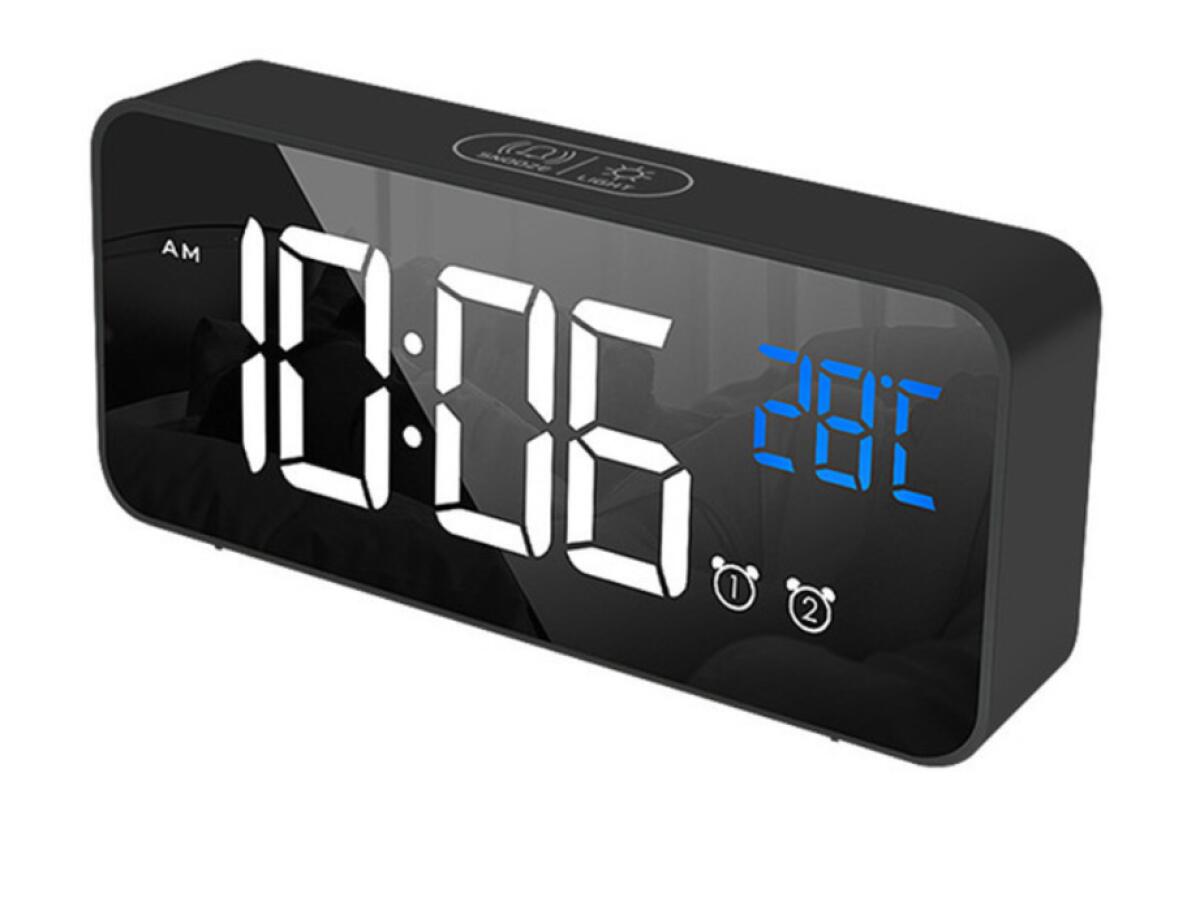Réveil Numérique, Alarm Réveil LED avec Fonction Snooze, Charge des ...