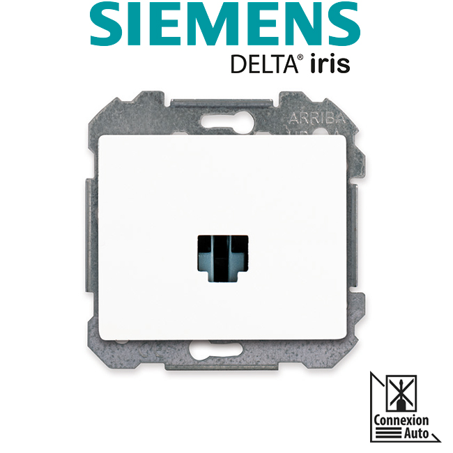Prise Informatique RJ45 Blanc Delta IRIS-SIEMENS | Leroy Merlin