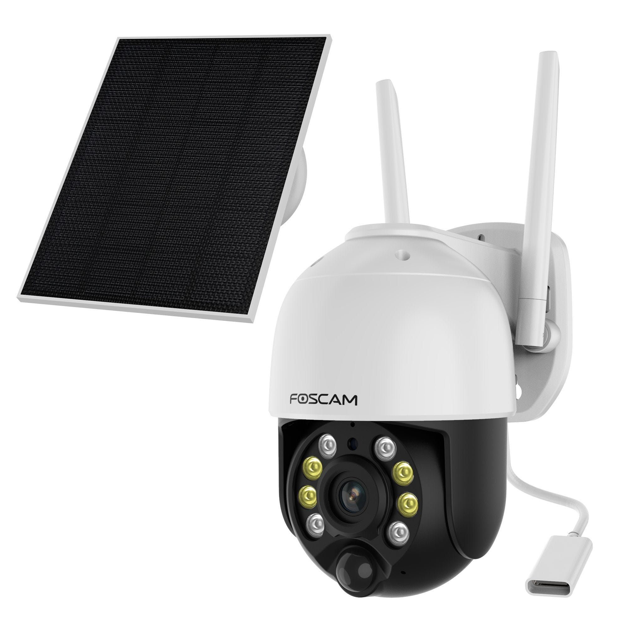 Cámara Domo Ip Wi Fi Motorizada De 4 Mp Con Batería Y Panel Solar B4
