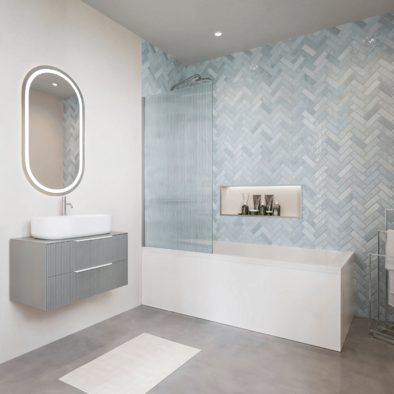 Baignoire droite DURAVIT D-Code 170 x75 cm + Pare bain gauche AURYS ...