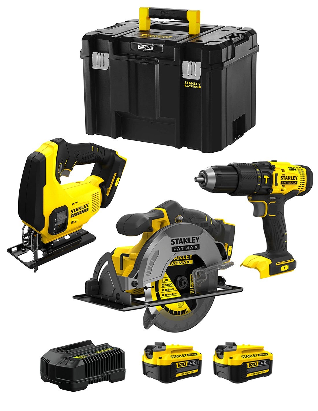 STANLEY FatMax Kit SVK303 (SFMCS600 + SFMCS500 + SFMCD711 + 2 x 4,0 Ah ...
