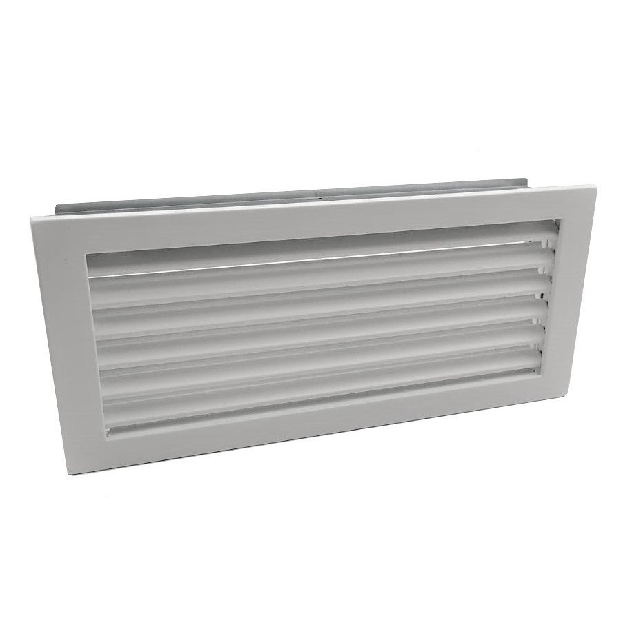 Grille d'air froid en acier galvanisé - Blanc - 45 x 23 cm | Leroy Merlin