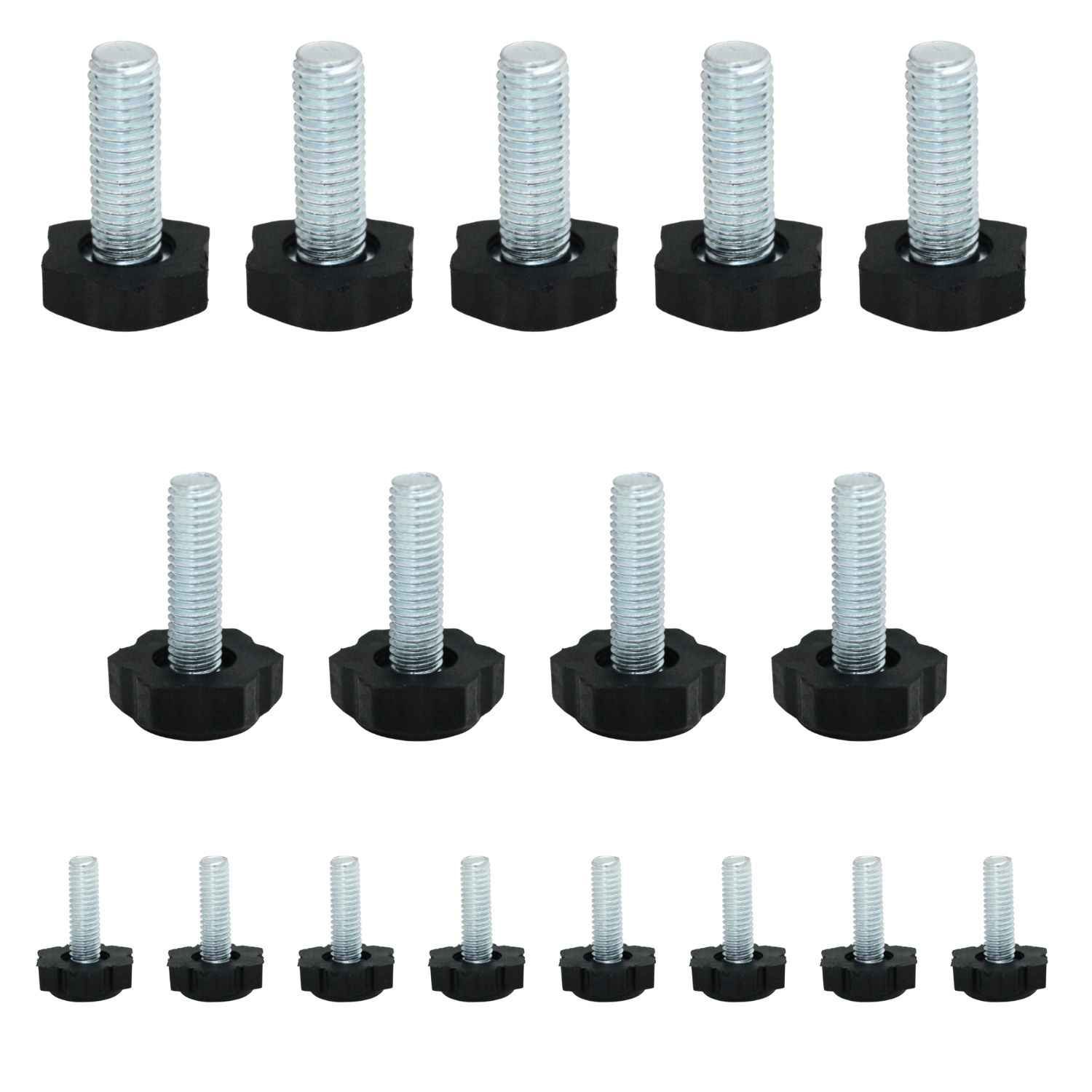 Pieds de nivellement avec base hexagonale en plastique pour meubles ...