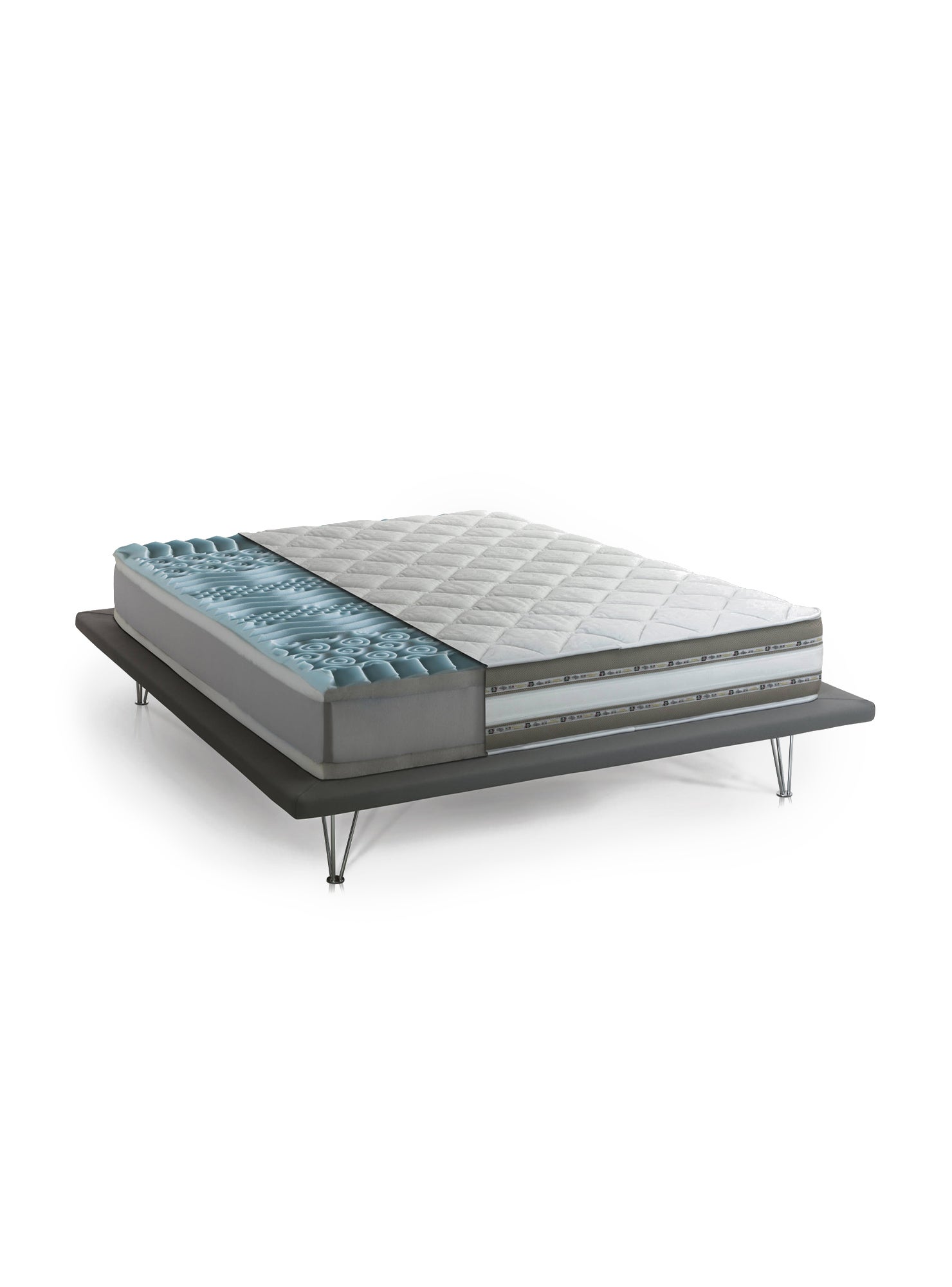 Matelas simple de luxe Talamo Italia, fabriqué en Italie, matelas ...