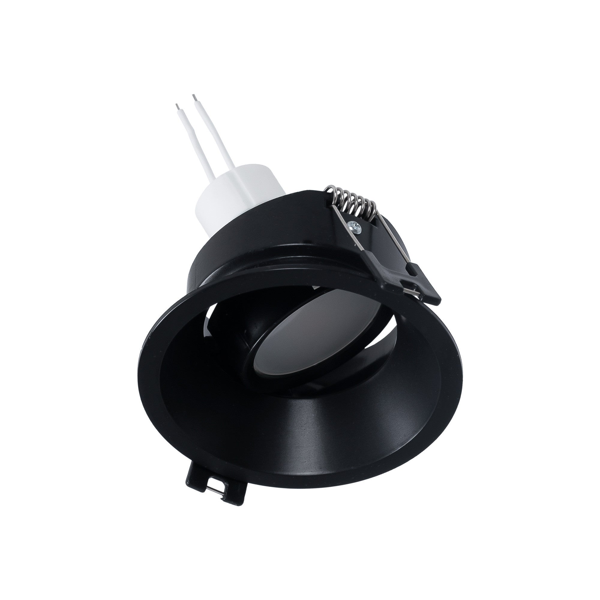 KIT Collerette spot encastrable Ø93mm (noir) + Ampoule GU10 5,4W ...