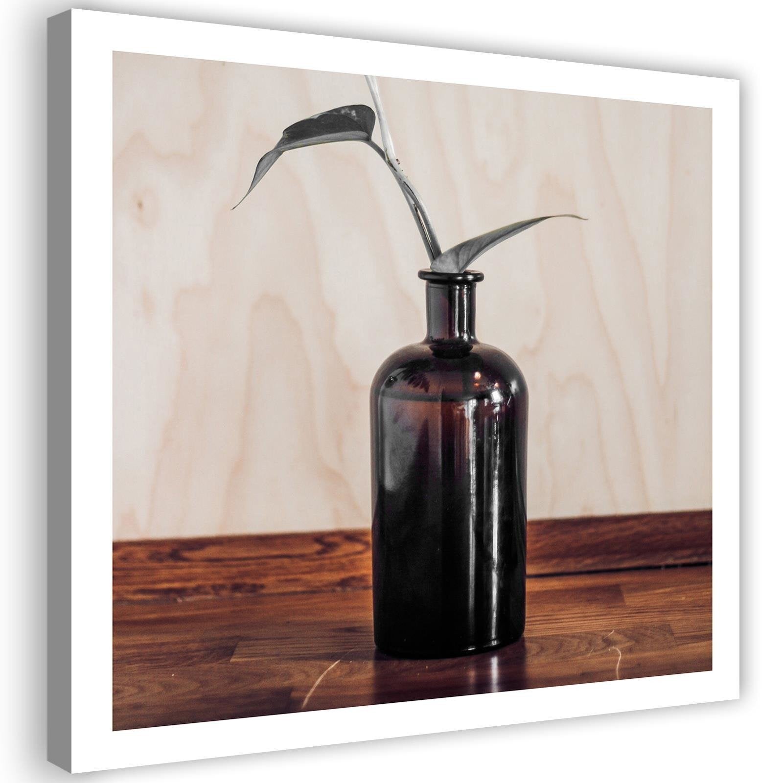 Tableau plante en bouteille - 50 x 50 cm | Leroy Merlin