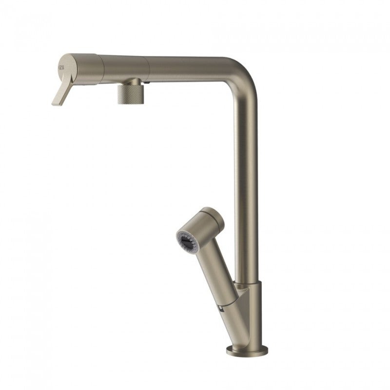 Gessi FISSO 60640#149 Mezclador monomando giratorio con rociador extra ...