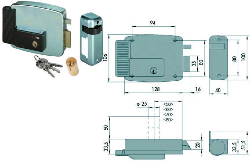 ElettroSerratura Cisa Art. 11921 | Leroy Merlin