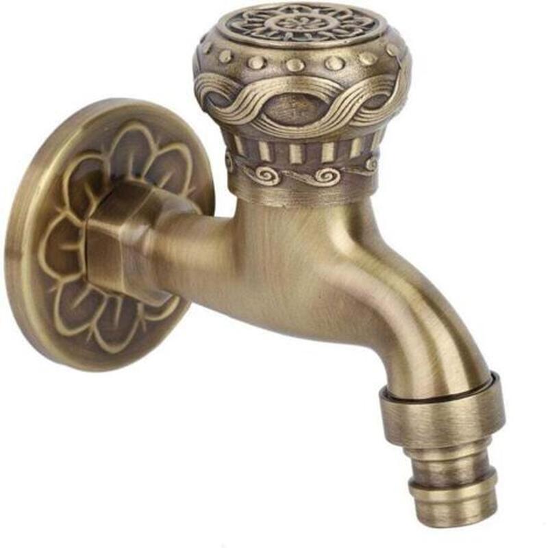 Robinet d'évier de cuisine, couleur bronze antique, avec poignée en ...