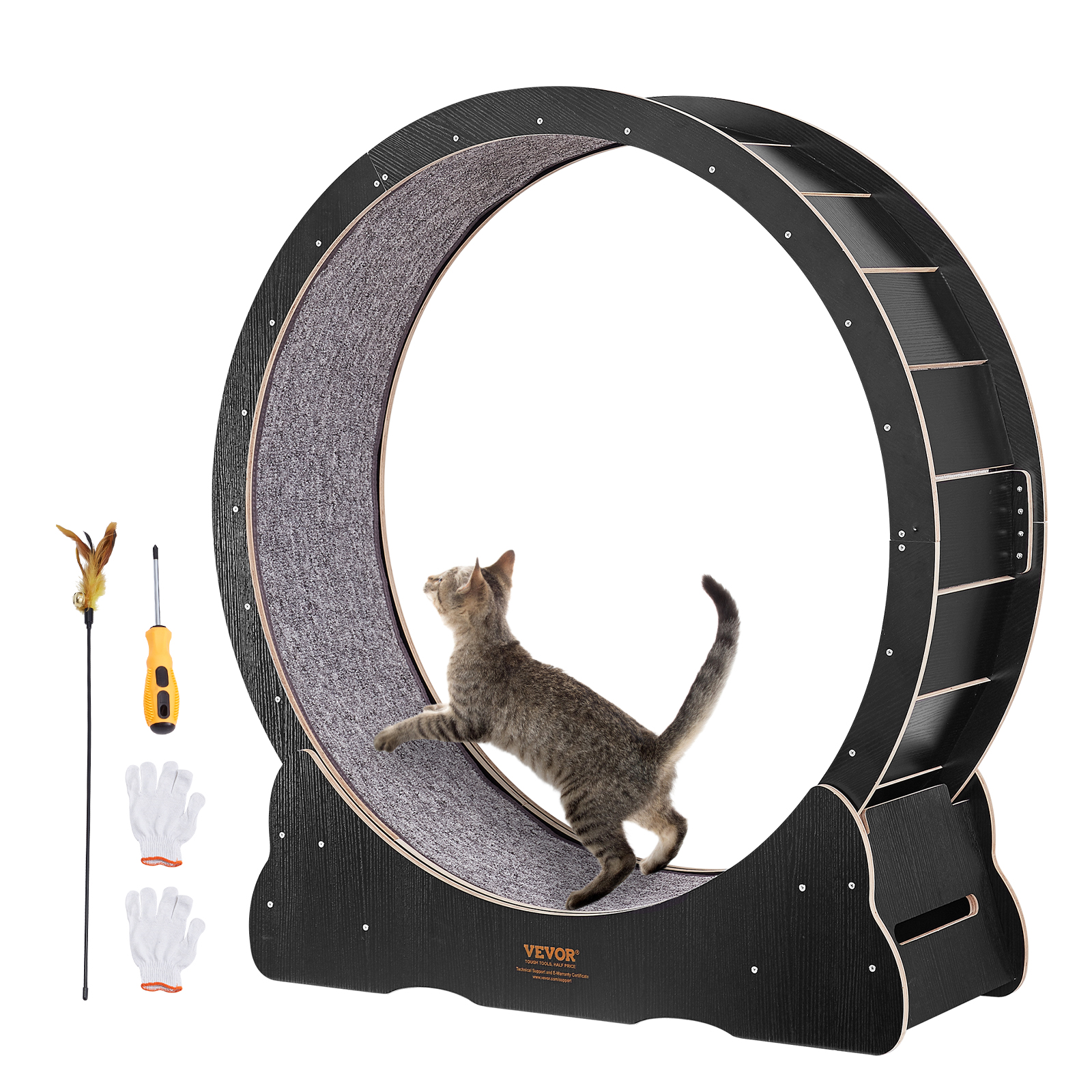 Roue d'Exercice pour Chat VEVOR 1100 mm Grande Roue de Tapis Roulant ...