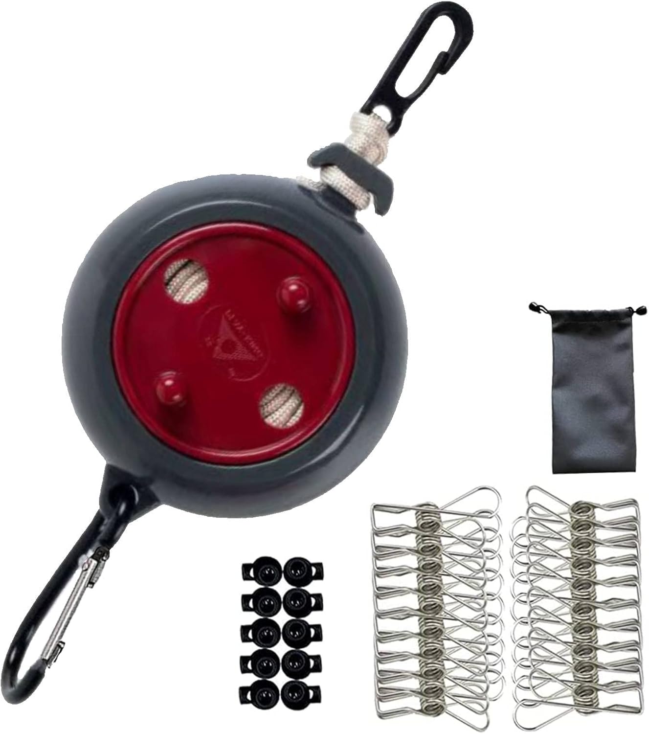 Corde à linge rétractable pour camping, corde à linge portable, 10 ...