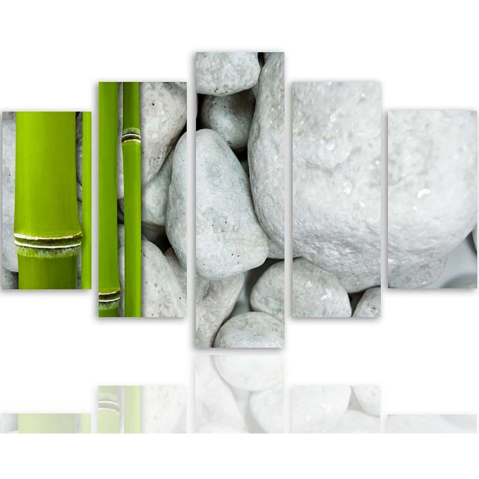 Tableau pierres et zen en bambou - 250 x 120 cm | Leroy Merlin