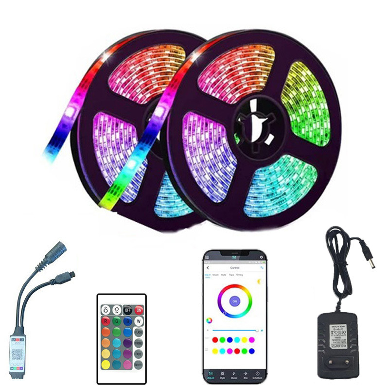 Ruban Led 10m,Bande Led Lumineuse Contrôlé par Bluetooth ou ...