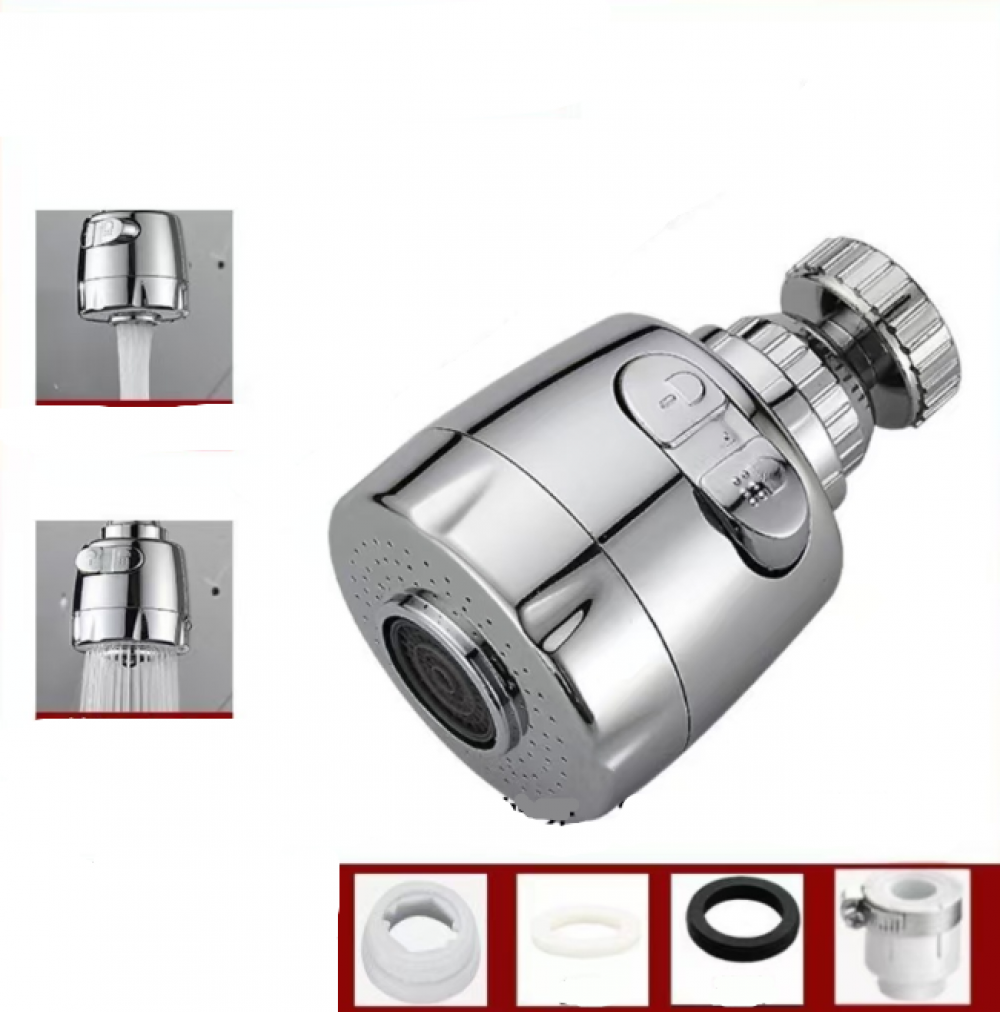 Aireador de grifo 360°, 2 modos de flujo, fácil de instalar para grifos tradicionales. | Leroy ...