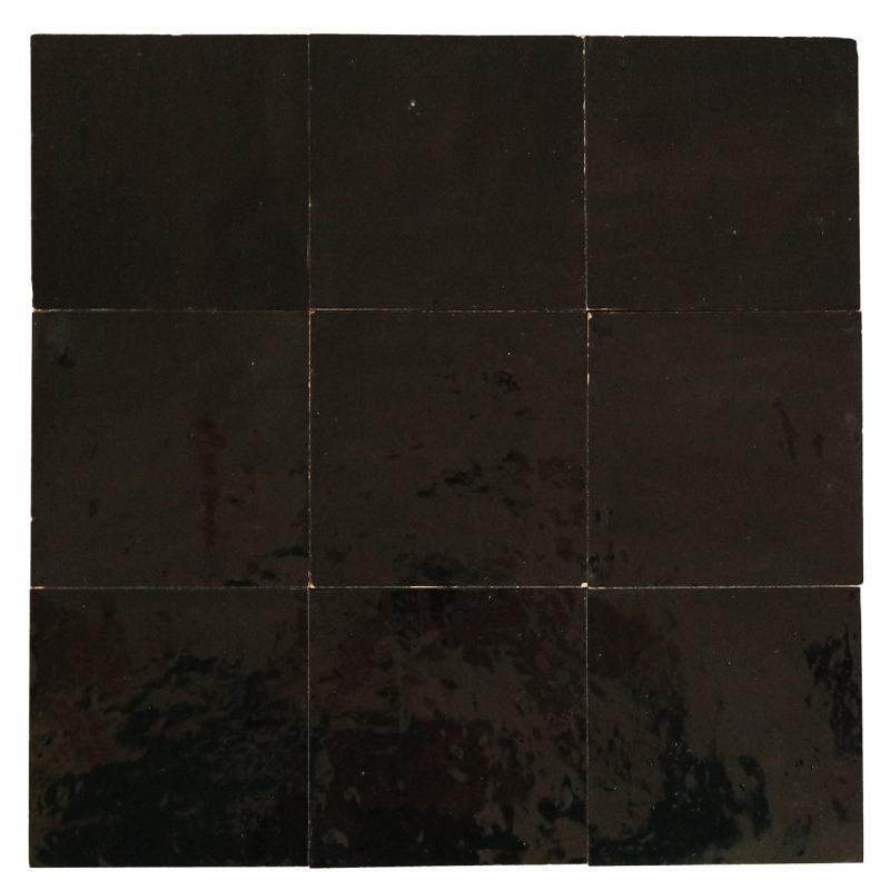 Zellige noir 10x10 cm - 100 pcs | Leroy Merlin