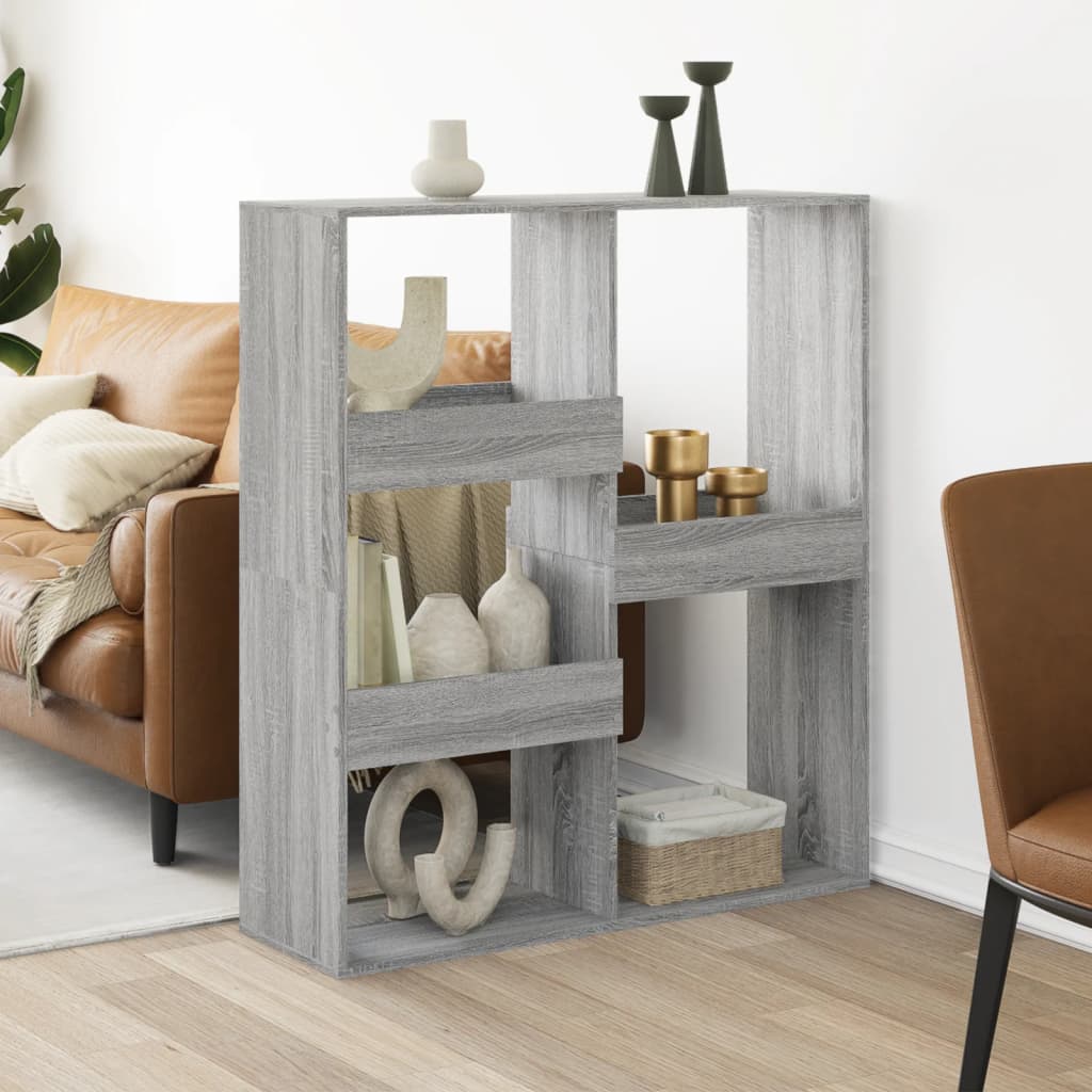Cloison de séparation sonoma gris 100x33x115 cm bois ingénierie | Leroy ...