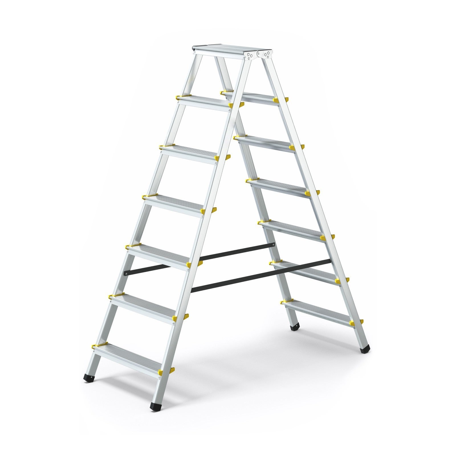DWA Escabeau double pliable en aluminium 7 marches | Leroy Merlin