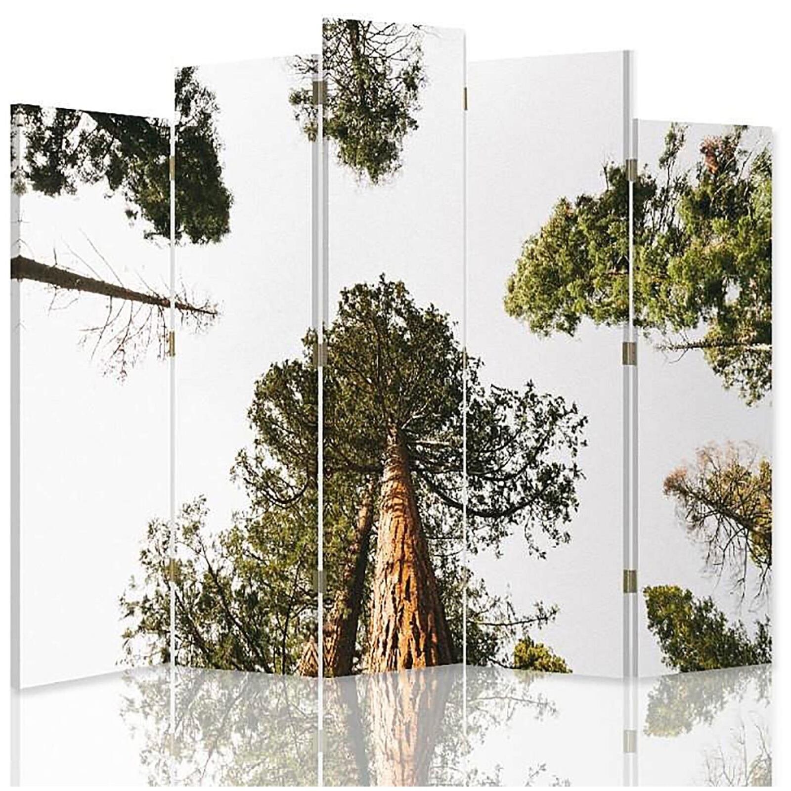 Paravent 'Les Pins en Perspective' Cloison Décorative 5 Volets | Leroy ...